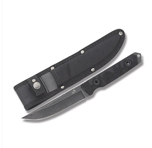 Colt Tactical Small Fixed Blade Black Stonewash 7 1/2" Full Tang Knife ...