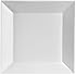 Amazon.com | Squares 9.5" Dinner Plate, White (Set of 10): Dinner Plates