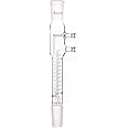 stonylab Glass Coil Reflux Condenser, Borosilicate Glass Dimroth Reflux ...