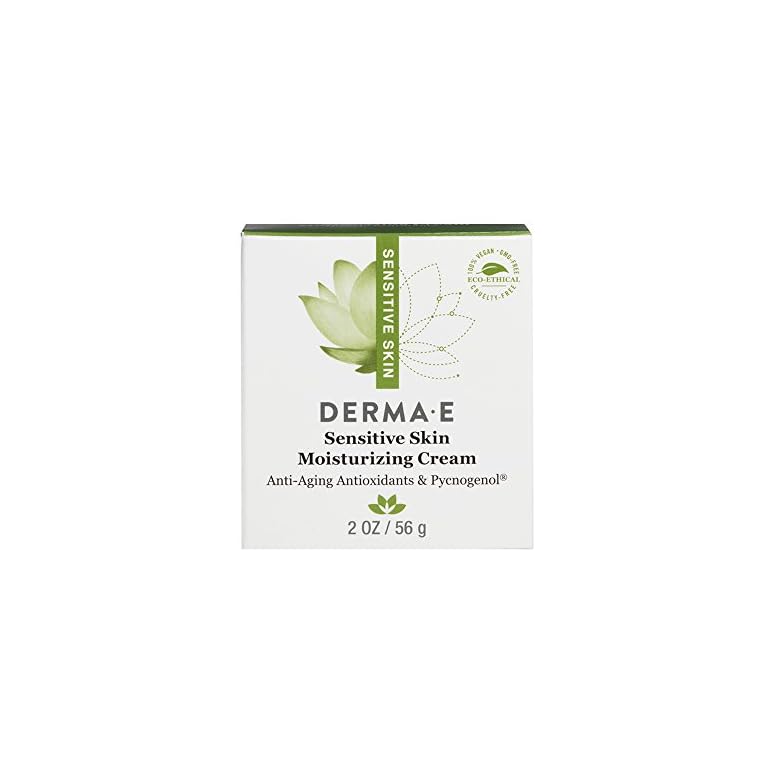 DERMA E Sensitive Skin Moisturizing Cream – Gentle, Unscented Daily ...