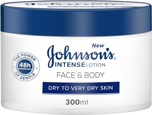 Johnson's Intense Face & Body Cream, Dry To Very Dry Skin, Intense ...