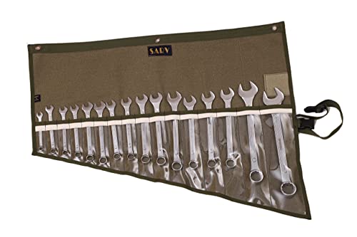 16 Pocket Wrench & Tool Roll Up Pouch Organizer Bag Handmade H.W. 16 Oz ...