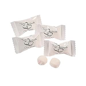 Amazon.com : Two Hearts Buttermints Wedding Candy (108 Pieces) 14 oz ...