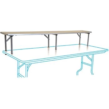 Amazon.com: Folding Table Riser - Commercial Quality Six Foot Wood Bar ...