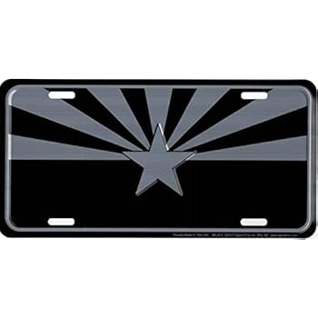 Amazon.com: Signs 4 Fun Arizona Flag Tactical Metal License Plate ...