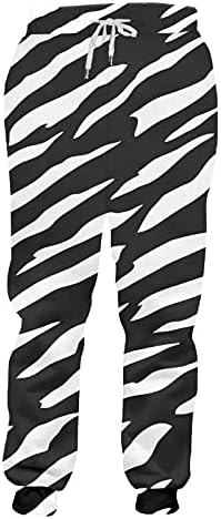 Men's Sweatpants 3D Printed The Zebra Stripes Clothing Man Spandex ...