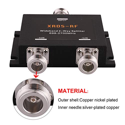 Wide-Band 2 Way Splitter-3dB N Type Female-50 Ohm Cellular Signal ...
