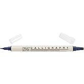Amazon.com: Zig Memory System Calligraphy Dual Tip Marker, Carded, Pure ...
