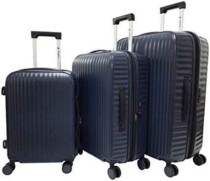 Track Unbreakable Hard Side Suitcase Luggage Sets Lightweight Travel ...