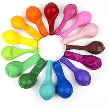 Amazon.com: MESHA 12 Inches Assorted Color Party Balloons (144 Pcs ...