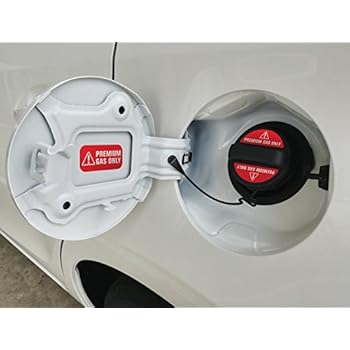 Amazon.com: 93 OCTANE ONLY Automotive Fuel Decals | Racing Gas Door ...