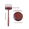 Handmade Wooden Gavel and Block Set Perfect for Lawyer Judge Auction ...