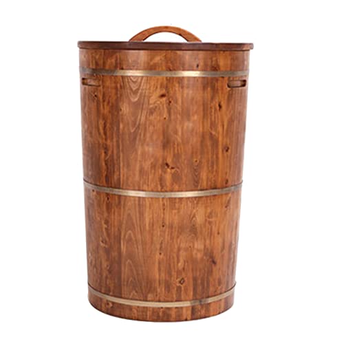 Cedar Wood Rice Dispenser 22/55/110Lbs Rice Storage Containers With Lid ...