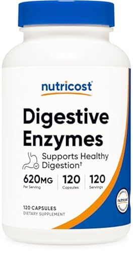 Nutricost Digestive Enzymes 620mg, 120 Capsules - Complete Digestive ...