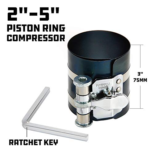 Powerbuilt Piston Ring Compressor, 2 Inch to 5 Inch Diameter, Compress ...