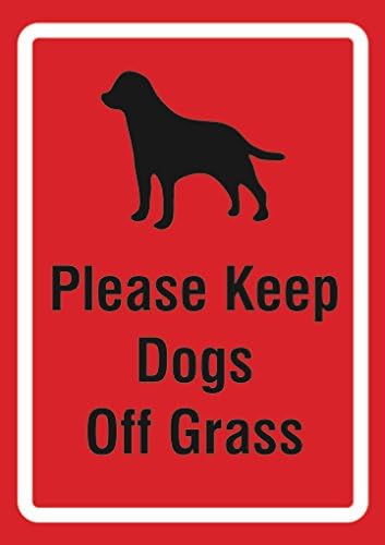 Amazon.com : Please Keep Dogs Off Grass Sign - Large Home Business Lawn ...