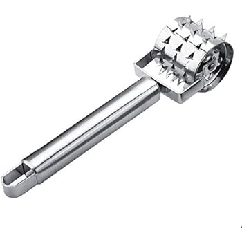 Amazon.com: Meat Tenderizer- Stainless Steel Meat Tenderizer Roller ...