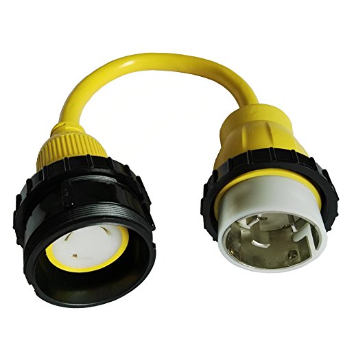 Parkworld 692019 Shore Power Adapter Cord Marine 50A SS2-50P male to RV ...