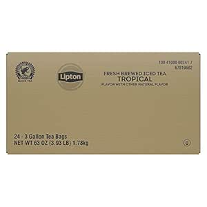 Amazon.com : Lipton Tropical Unsweetened Iced Tea Bags Black Made with ...