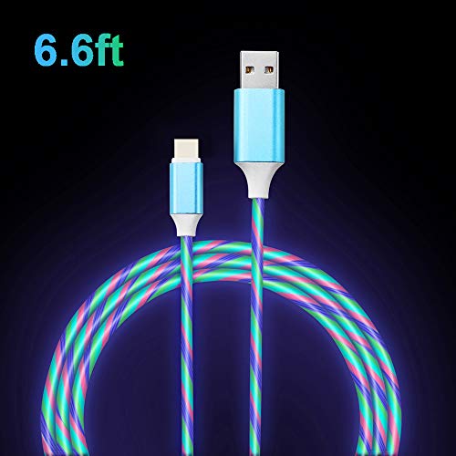 LED Charging Cable,KORABA 6FT Light UP USB Charger Cord with Color ...