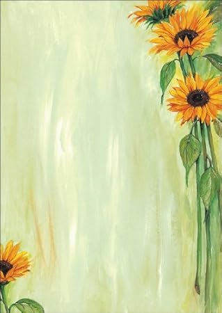 SIGEL DP694 Writing paper "Sunflower", A4, 90 gsm, 25 sheets: Amazon.co ...