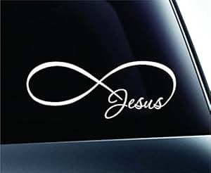 Amazon.com: Infinity Jesus Symbol Decal Funny Car Truck Sticker Window ...
