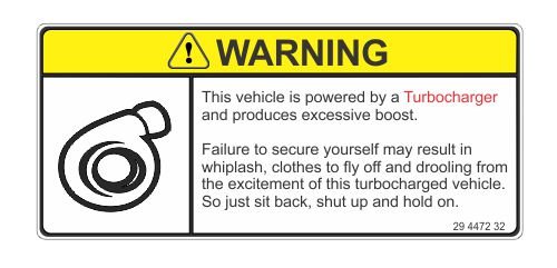 Turbocharged Vehicle Vinyl Sticker Decal by JS Philippines | Ubuy