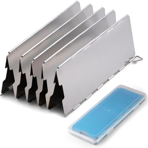 KepGrenn Camp Stove Windscreen, Camping Stove Windshield Wind Guard ...