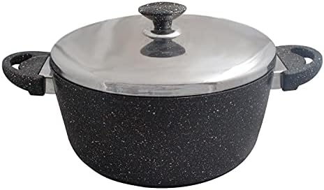 Saflon Cooking Pot With Stainless Steel Lid -Black ,16 Cm price in ...