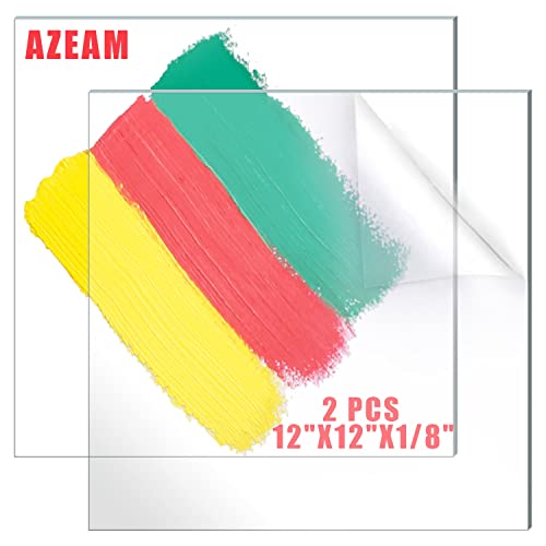 Mua 12x12" Acrylic Sheets 1/8 Thick,Clear 3MM Cast Plexiglass Sheets 1/ ...