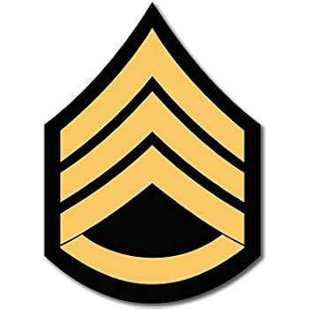 Amazon.com: American Vinyl US Army Rank SSG Staff Sergeant Chevron ...