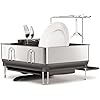 Amazon.com - Sabatier Expandable Compact Dish Rack with Wine Glass ...