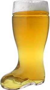 Amazon.com | Oktoberfest Style Glass Beer Boot Stein - 2 Liter: Das ...