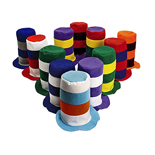 Stove Hats - Party Hats for Adults – Felt Top Hat – Bulk Assorted Color ...
