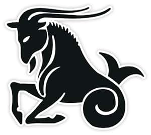 Amazon.com: Capricorn Sea Goat zodiac sign symbol sticker decal 5" x 4 ...