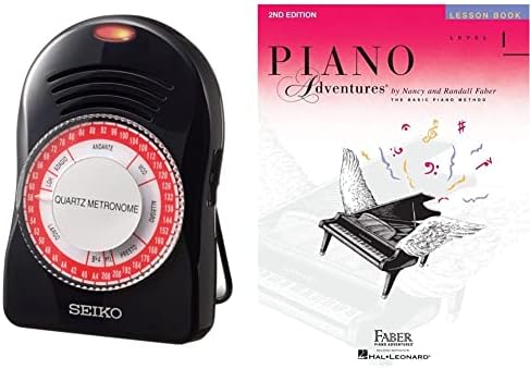 Seiko SQ50-V Quartz Metronome & Level 1 - Lesson Book: Piano Adventures ...