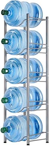 5-Tier Water Cooler Jug Rack, 5 Gallon Water Bottle Storage Rack ...