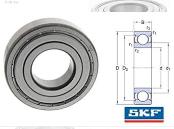SKF 6310-ZZ/C3 Deep Groove Ball Bearing 50 x 110 x 27 mm Same Day Shipping: Amazon.com ...