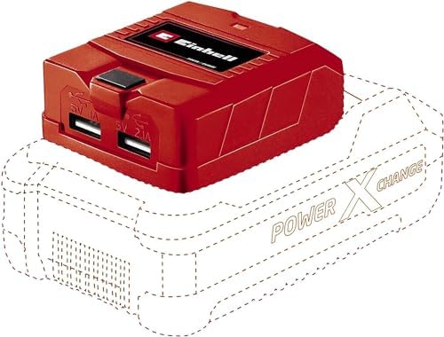 Einhell Power X-Change Cordless USB Charger - Power Bank Adaptor With 2 ...