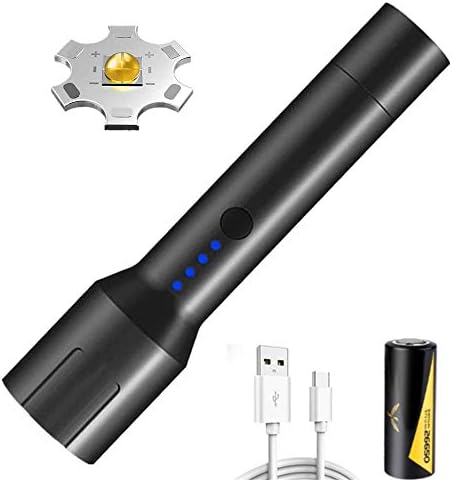 سعر LUXJUMPER Newest LED Torch Rechargeable, 10000 Lumen Super Bright ...