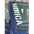 Amazon.com: Merica Car Sticker Decal, Truck, Windshield Banner Vinyl ...