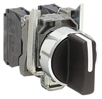 SCHNEIDER ELECTRIC XB4BD33 VOLTAGE SELECTOR SWITCH, 3POS, 1.2A 600V ...