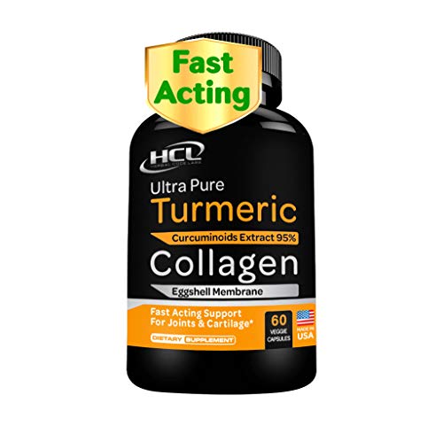 Collagen & Turmeric Curcumin Capsules - Extra Strength Joint Supplement ...