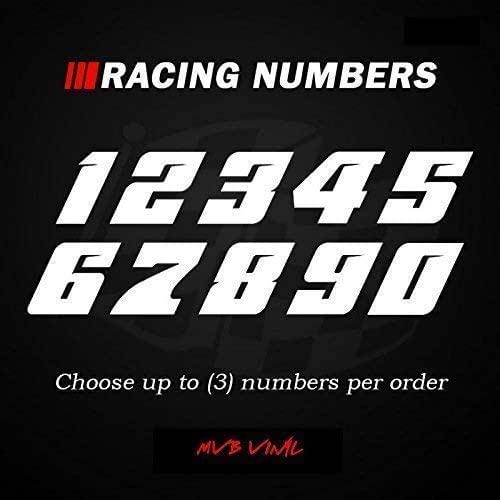 Amazon.com: Racing Numbers Vinyl Decal Sticker 0502 - Plate Numbers ...