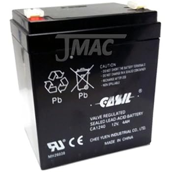 Amazon.com: Casil CA1240 Genuine 12V 4Ah SLA Alarm Battery: Industrial ...