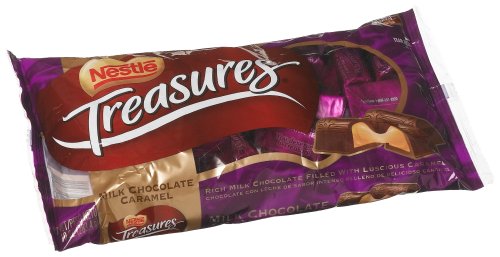 Nestles Treasures Milk Chocolate Carmel Candy, 10-Ounce Bags (Pack of ...
