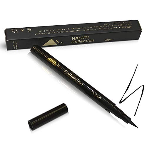 Haluti Collection Liquid Eyeliner Pen, Black, Smudge Proof and Waterproof Precision for Long ...