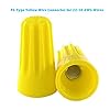HS Yellow Electrical Wire End Connectors Ribbed Caps Bulk 500 Pack ...