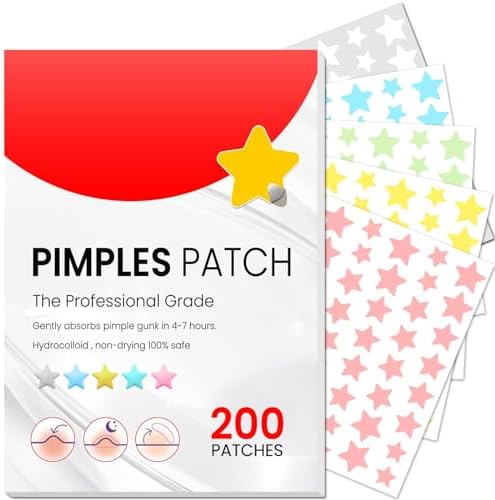 Azonee 200 Pcs Pimple Patches, Hydrocolloid Acne Patches for Face ...