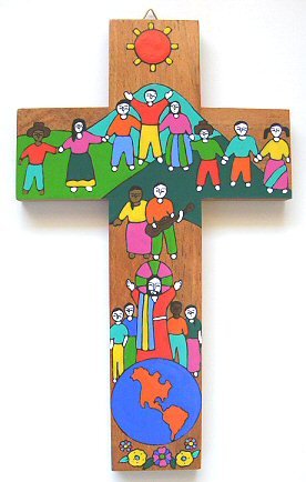 Children's Cross. Wood Cross. Hand painted Cross. 10 cms Wood Cross ...